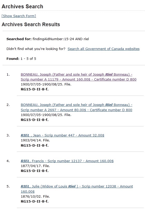 Métis Scrip | Library and Archives Canada Blog