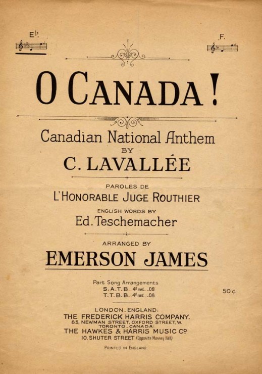 O Canada! A bilingual history | Library and Archives Canada Blog