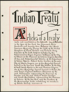Treaties with Indigenous peoples: past and present | Library and ...