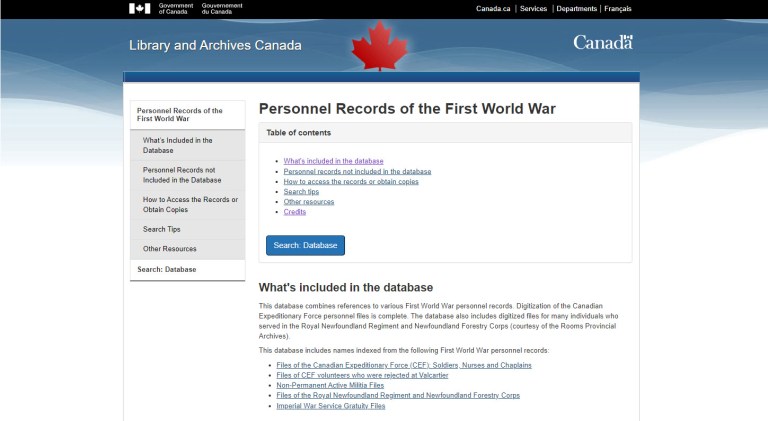 Accessing Personnel Records of the First World War: A new database at ...